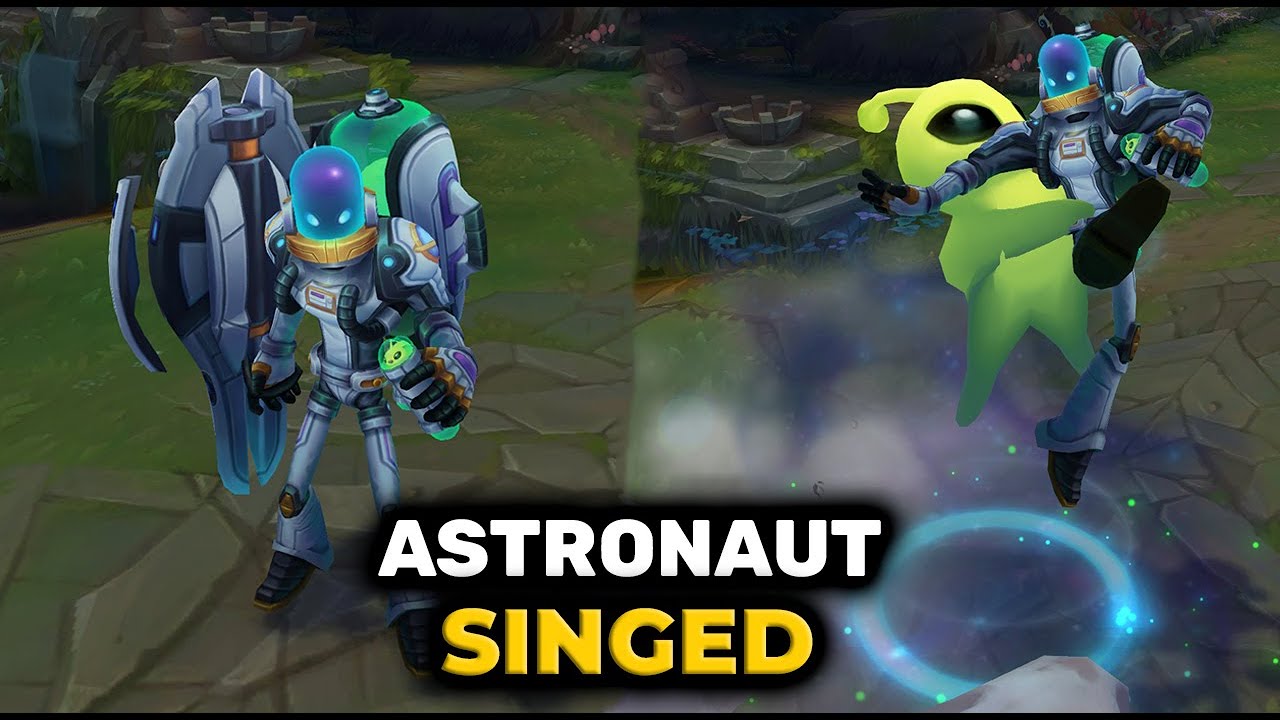Astronaut Singed Skin Preview | League of Legends - YouTube