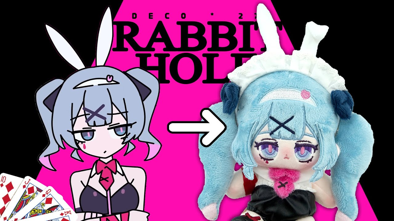 (DECO*27) '래빗 홀 미쿠' 20cm 솜인형 만들기 | Make 'Rabbit Hole Miku' 20cm Plush ...