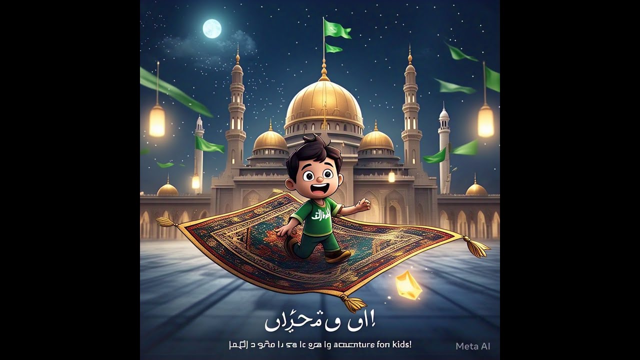 "Nabi (S.A.W) ki Masjid ka Jadooi Safar 😍 Islamic Cartoon for Kids ...