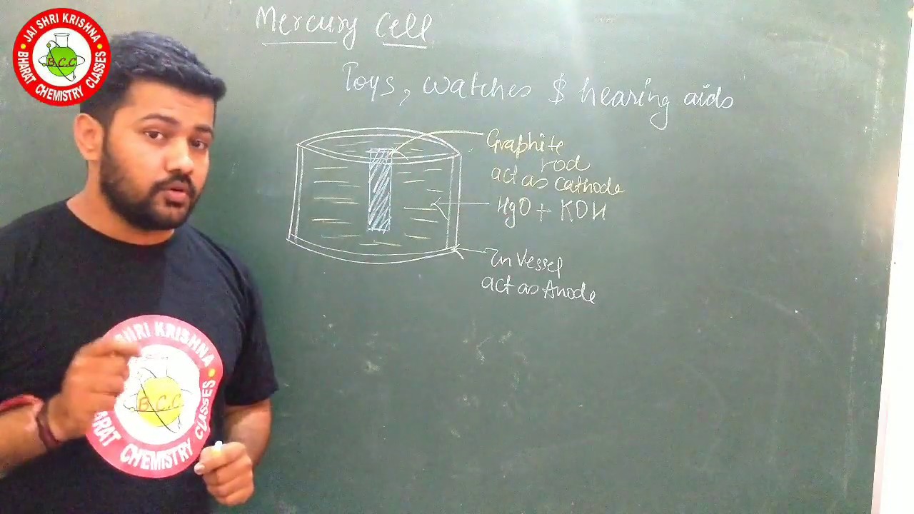 Mercury Cell | Primary Cell | Batteries | Electrochemistry | Class-12th ...