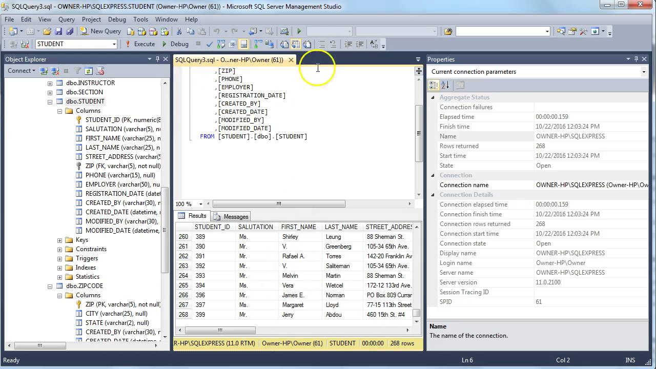 Working With Database 1 Connectionstring And Models Youtube 5691