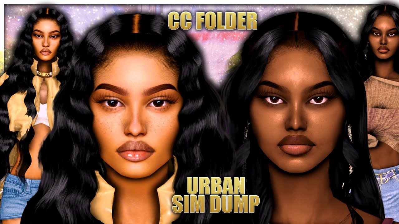 URBAN SIM DUMP 50💎 - CC & SIM DOWNLOAD | Sims 4 CAS - YouTube