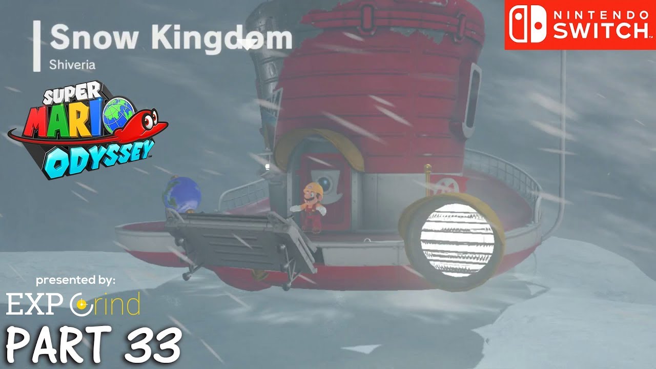 Super Mario Odyssey GAMEPLAY Part 33 Snow Kingdom - Shiveria - Nintendo ...