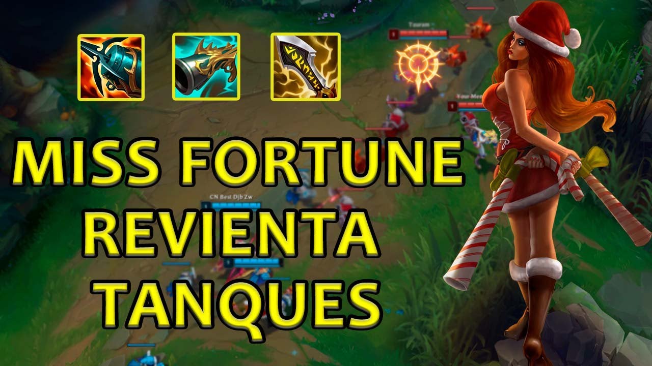 🤢 MISS FORTUNE MATA TANQUES! CARRILEA SOLO EN LA BOTLANE ! 😎 - YouTube