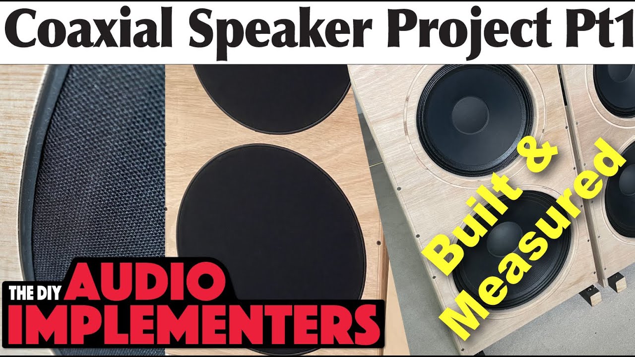 Coaxial 3 way Open Baffle Project (Part1) The build and some ...