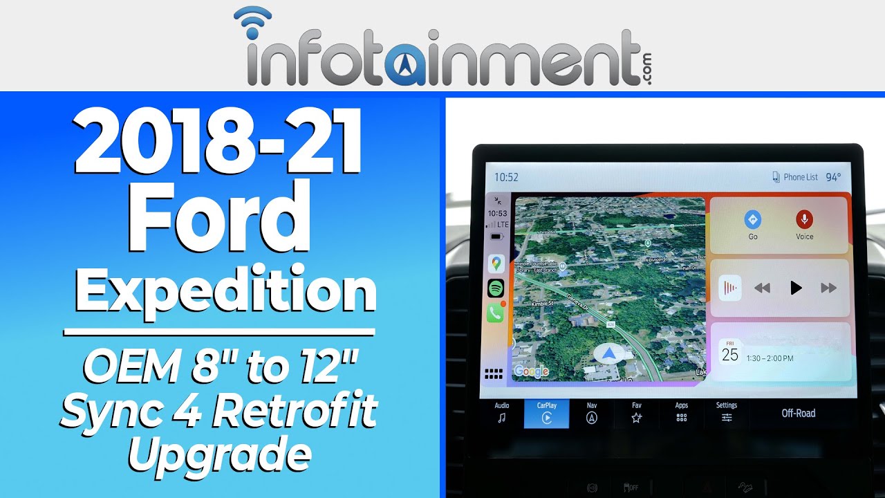 2018-2021 Ford Expedition - 8" to 12″ Sync 4 Touchscreen Retrofit ...