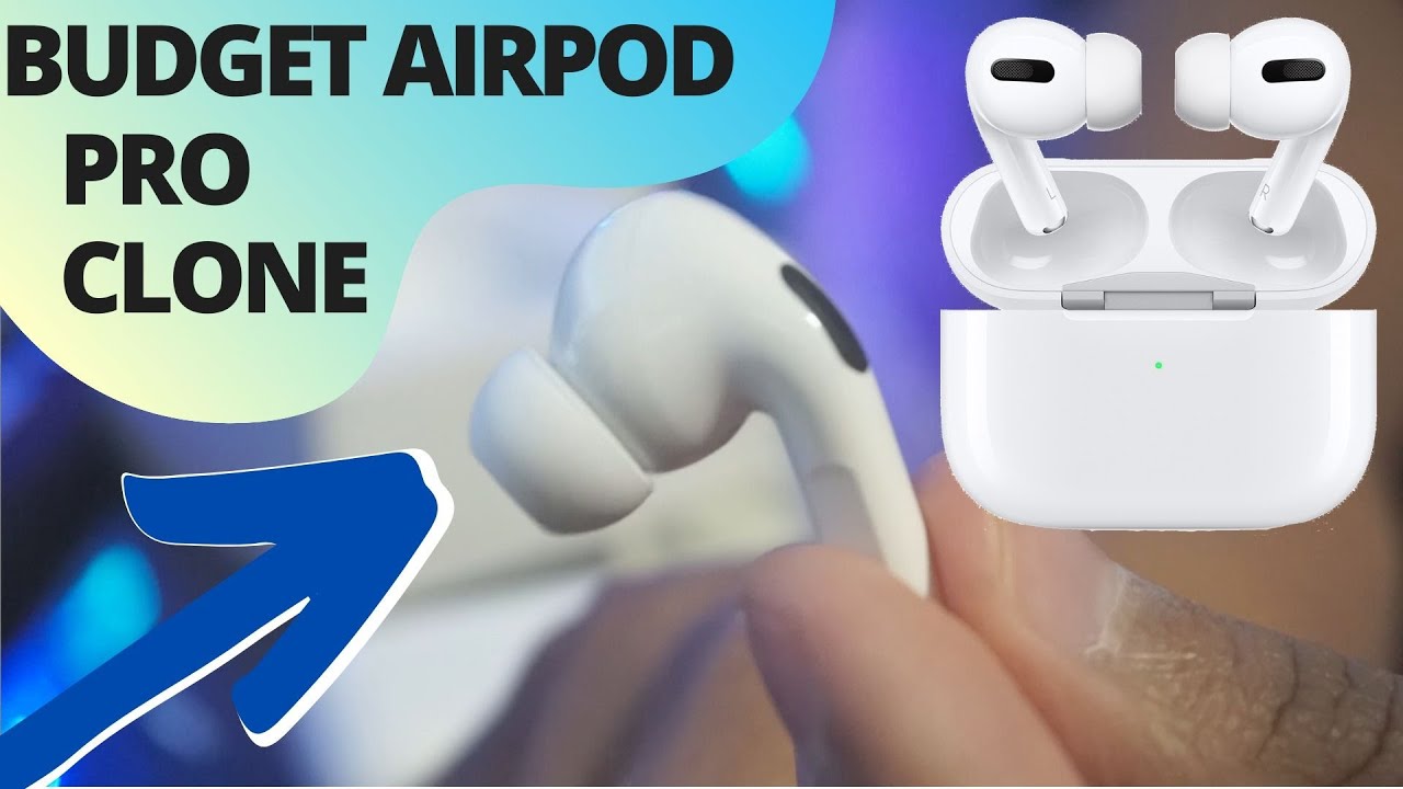 $80 AIRPOD PRO CLONE REVIEW (MGET i-500 Pro) Super copy! - YouTube