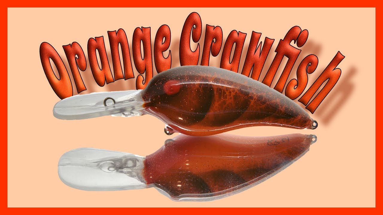 CUSTOM PAINTING CRANKBAITS | Cold Water Pattern | Orange Crawfish - YouTube