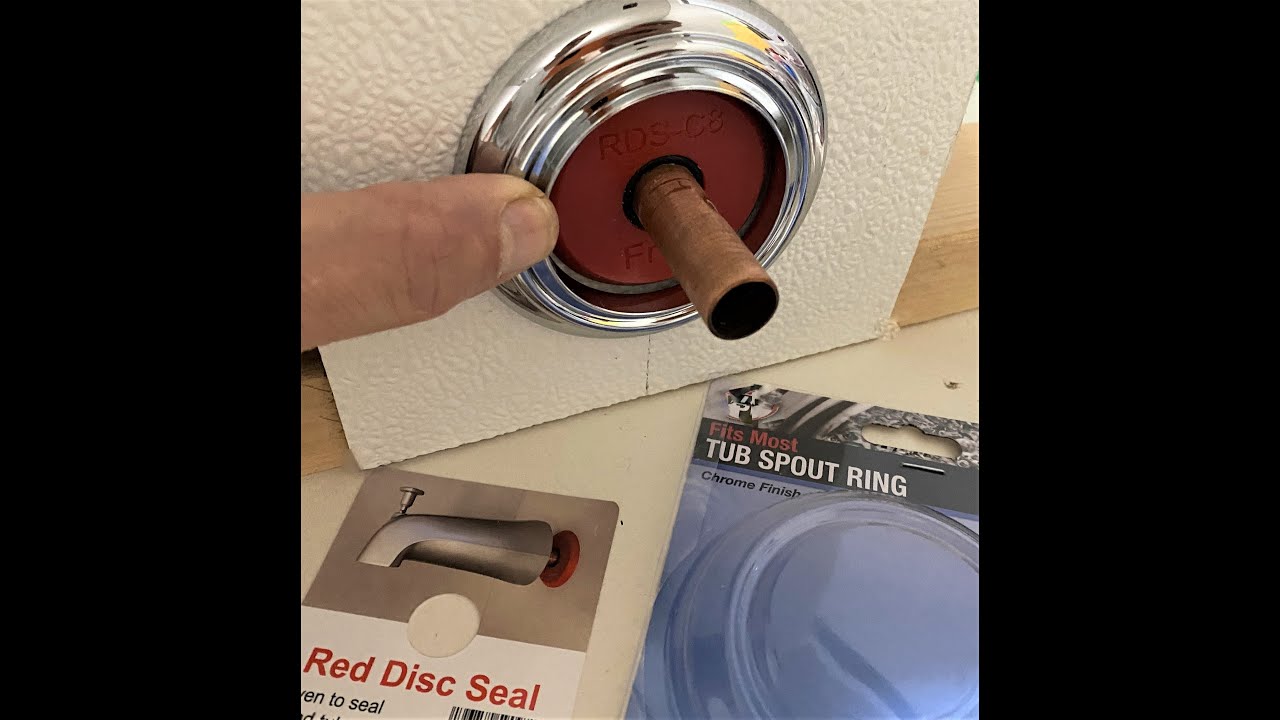 How to hide the Red Disc Seal under the spout, Non-adjustable spout ...