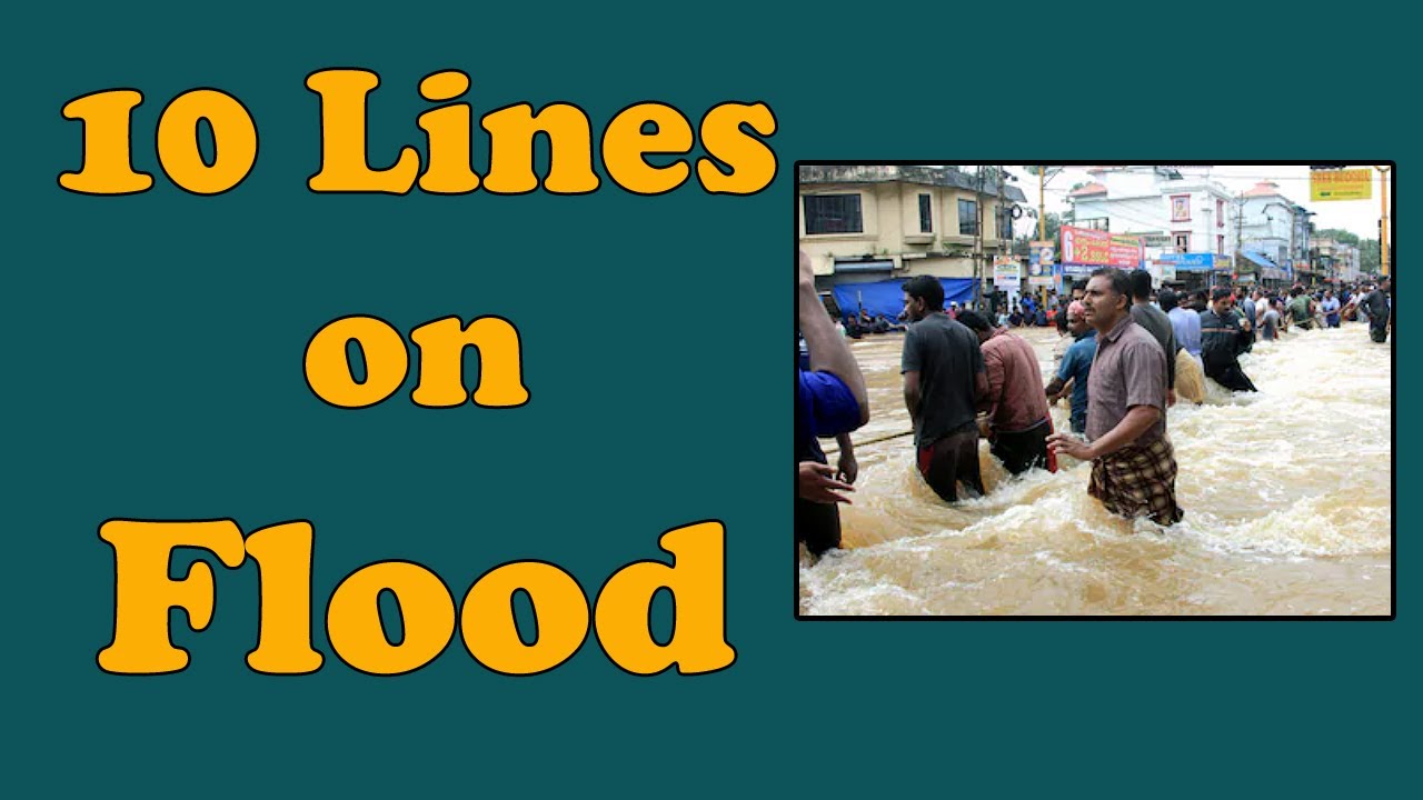 10 Lines on Flood in English - YouTube