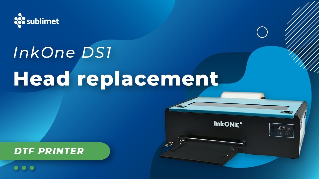 Installing the Printhead on the InkOne DS1 DTF Printer - YouTube