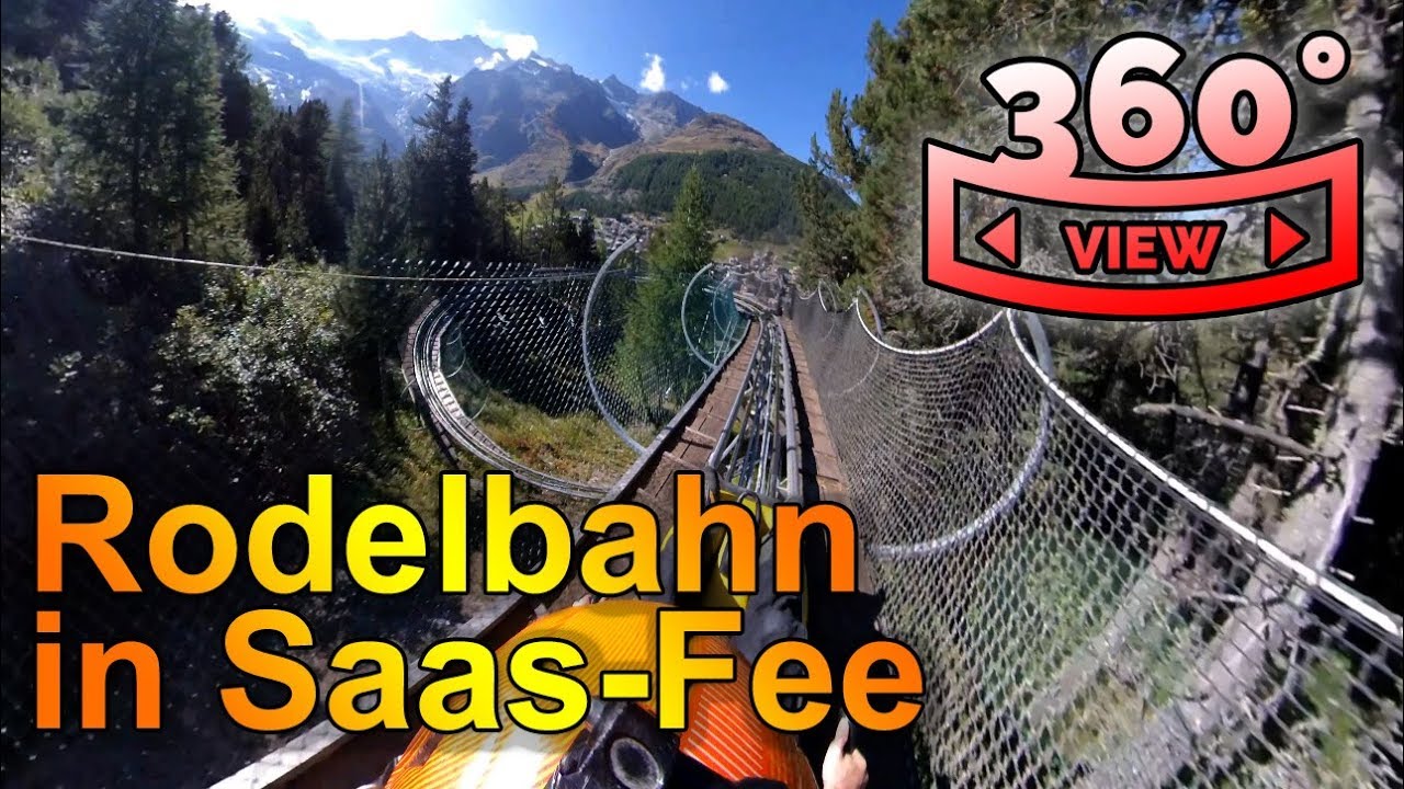Rodel ride, Saas-Fee in 360 - YouTube