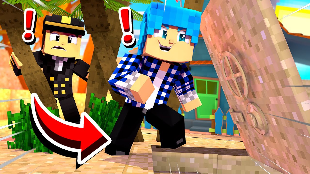 OXIMOZ A UNE CACHETTE SECRÈTE SOUS LE SABLE DANS MINECRAFT ! sur L'ILE ...