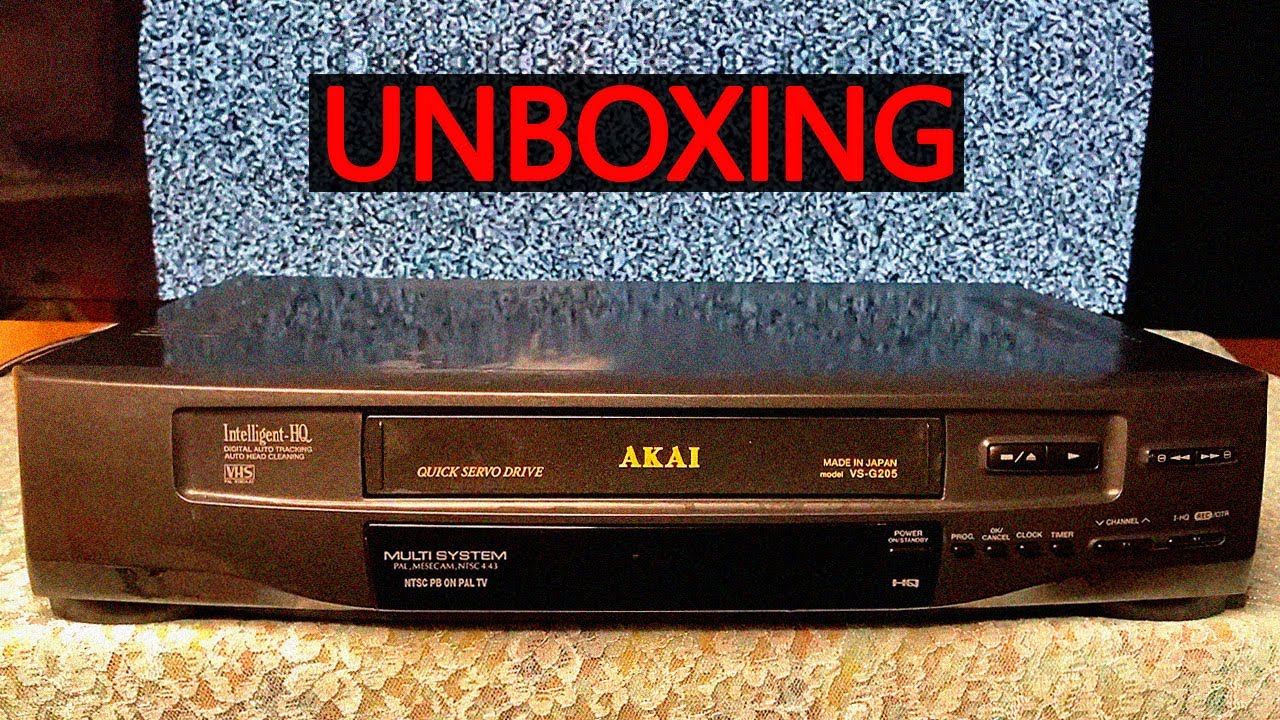 Unkillable Akai VCR, model VS-G205EDG | Unboxing a workhorse for VHS ...