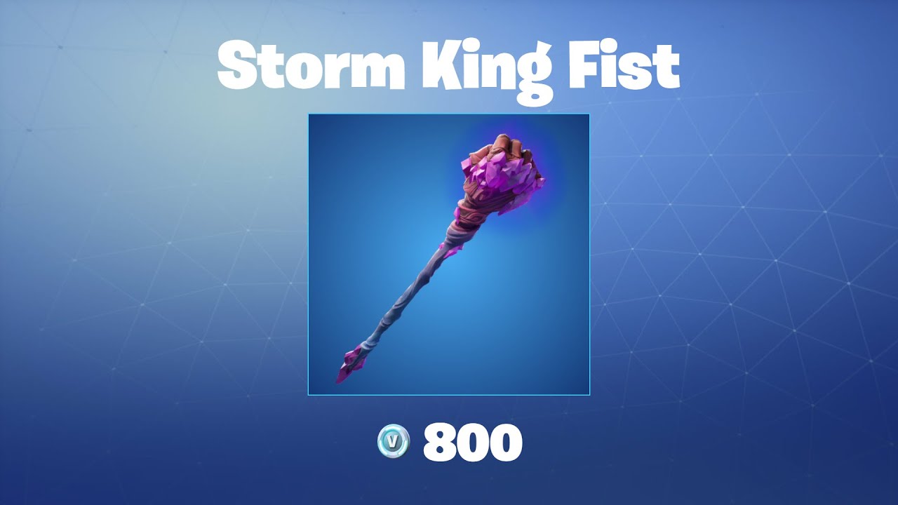 Storm King Fist | Fortnite Pickaxe - YouTube
