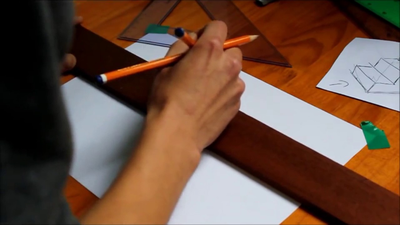 Orthographic Projection Drawing Tutorial Orthographic Projection in ...