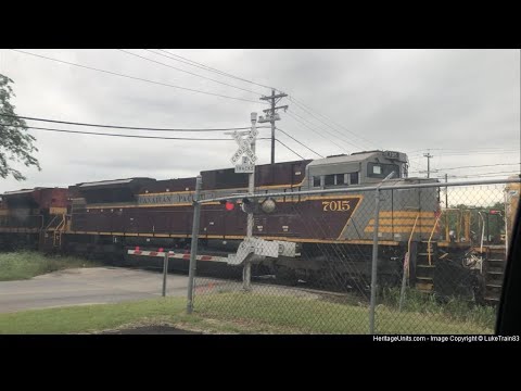 CP 7015 trailing on a manifest with a KCS! - YouTube