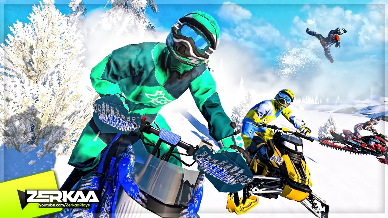 RACING ON SNOW! (Snow Moto Racing Freedom) - YouTube