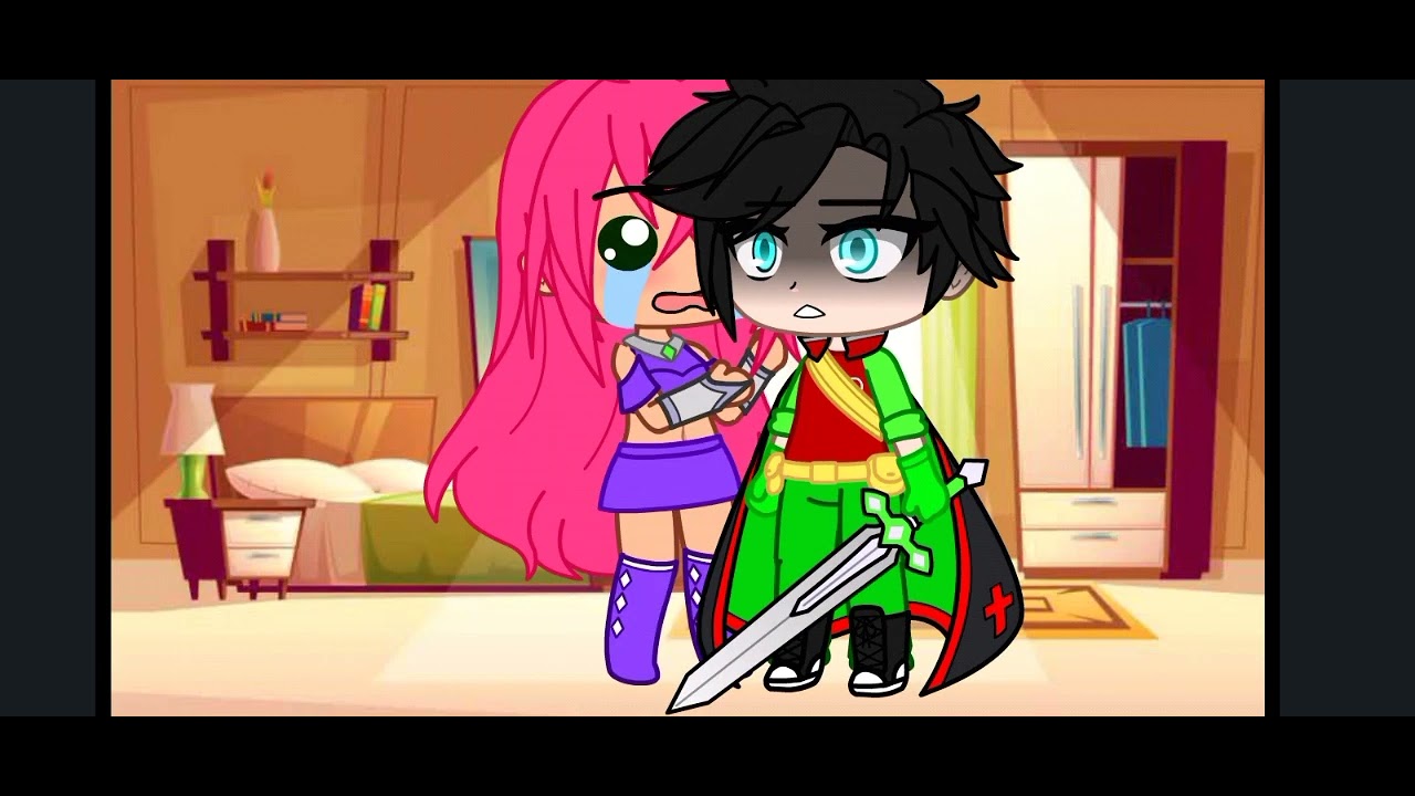 Starfire and robin moments gacha[Robin x Starfire] RobStar 💚 ️🩷💚 ...