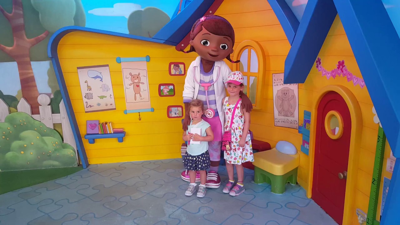 Meeting Doc McStuffins at Hollywood Studios, Walt Disney World - August ...