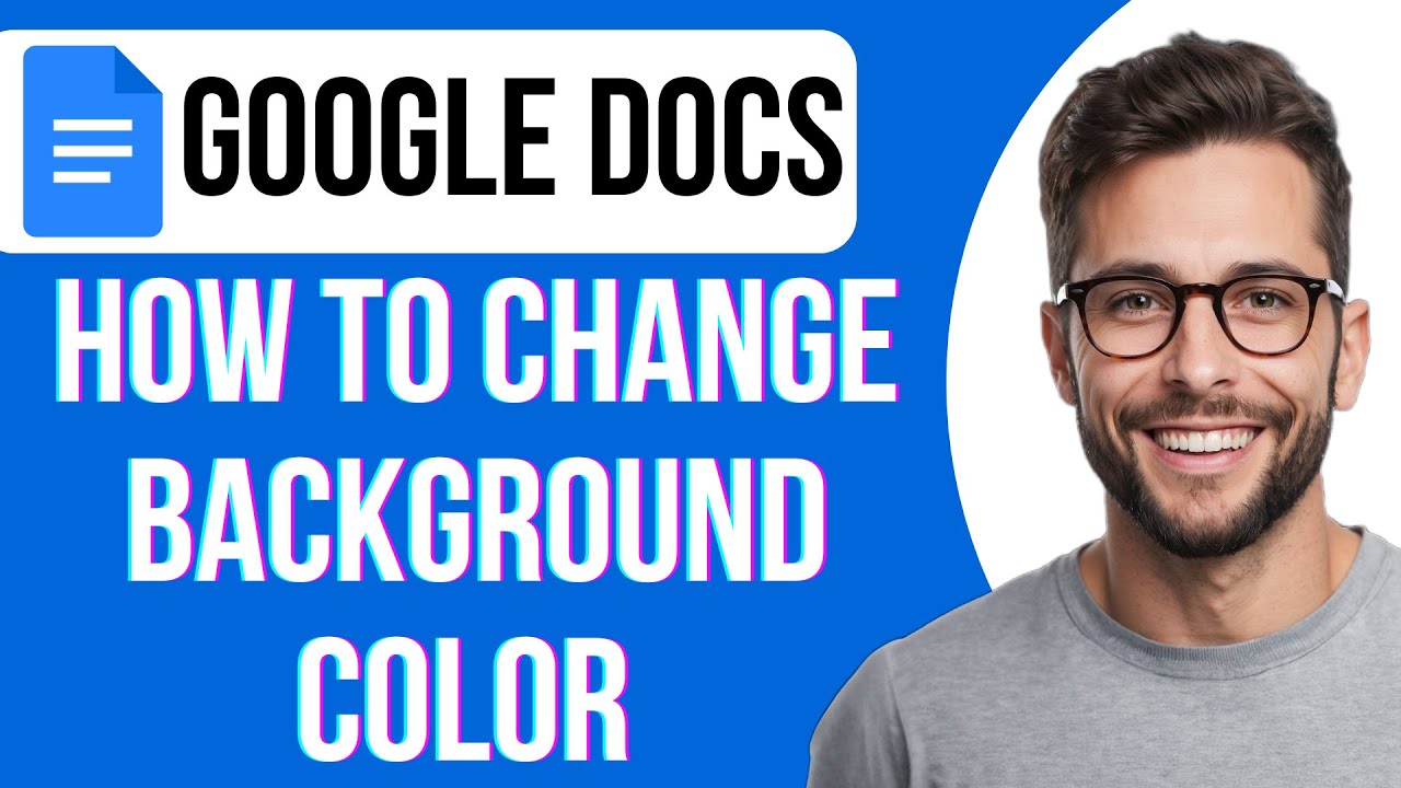 How To Change Background Color On Google Docs - YouTube