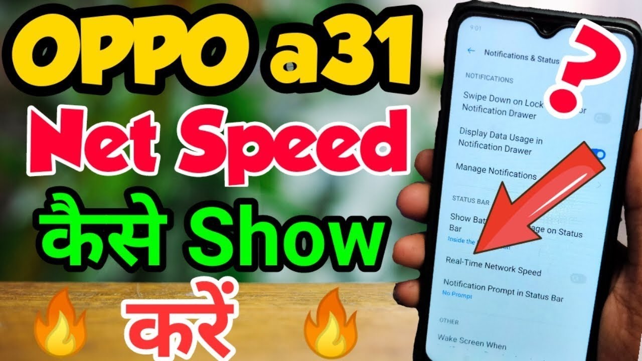 Oppo A31 net speed show keshe kare | how to show net speed in oppo A31 - YouTube