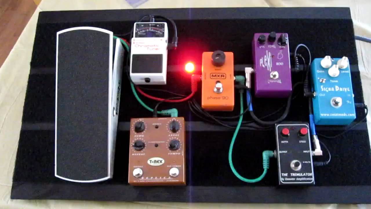 Guitar Effect Pedal Board Custom Build - YouTube
