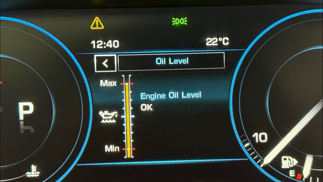 Range Rover Digital Oil Level Check with the Electronic Dipstick - YouTube