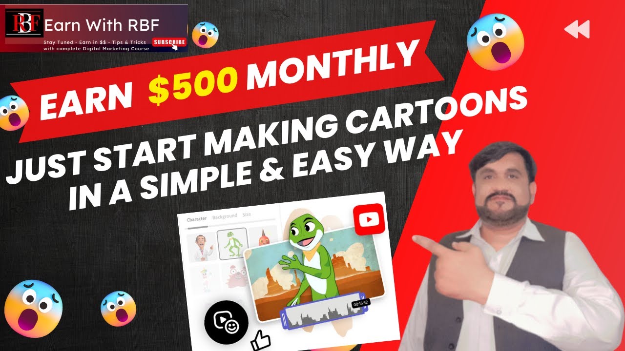 How to Start Earning Money Online By Making Cartoon YouTube | Animation ...