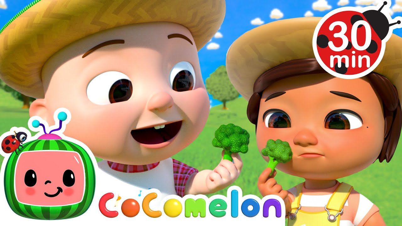 Yes Yes Vegetables with Farm Animals + MORE CoComelon Nursery Rhymes ...