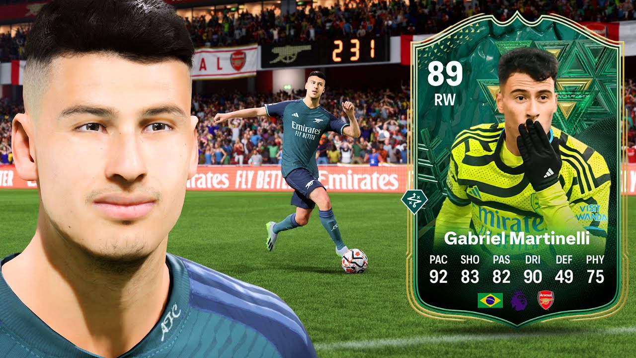 89 Winter Wildcards Gabriel Martinelli is so GOOD.. Here's WHY! - YouTube