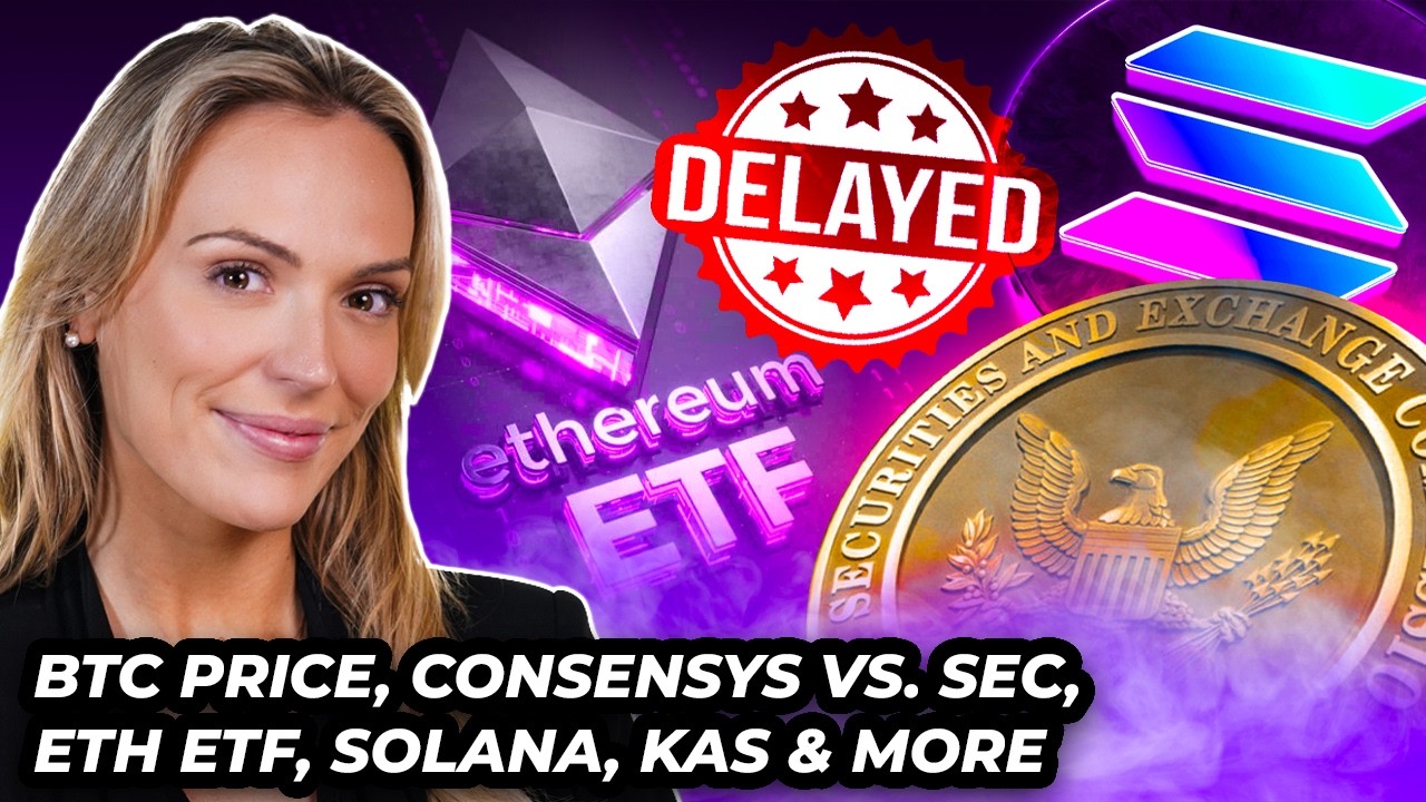 Crypto News: BTC Price Prediction, ETH ETFs, Consensys, SOL, KAS & MORE! - YouTube