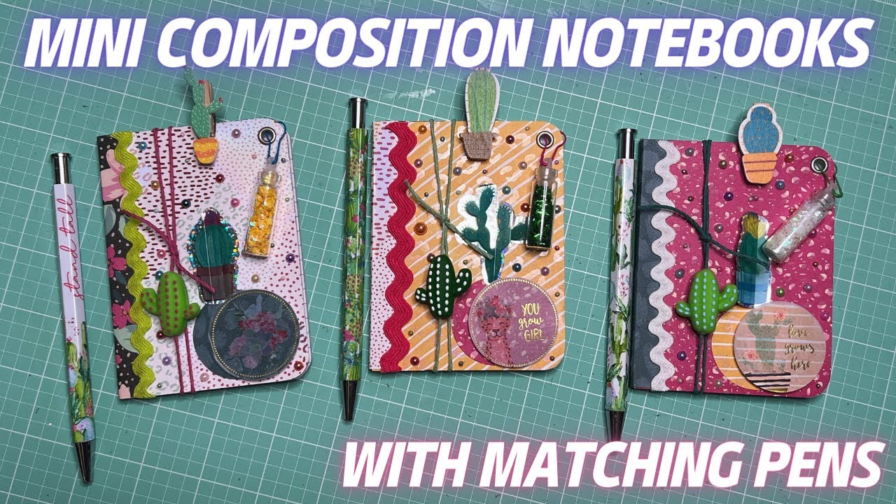 Creative Mini Notebook and Pen Craft Inspiration - YouTube