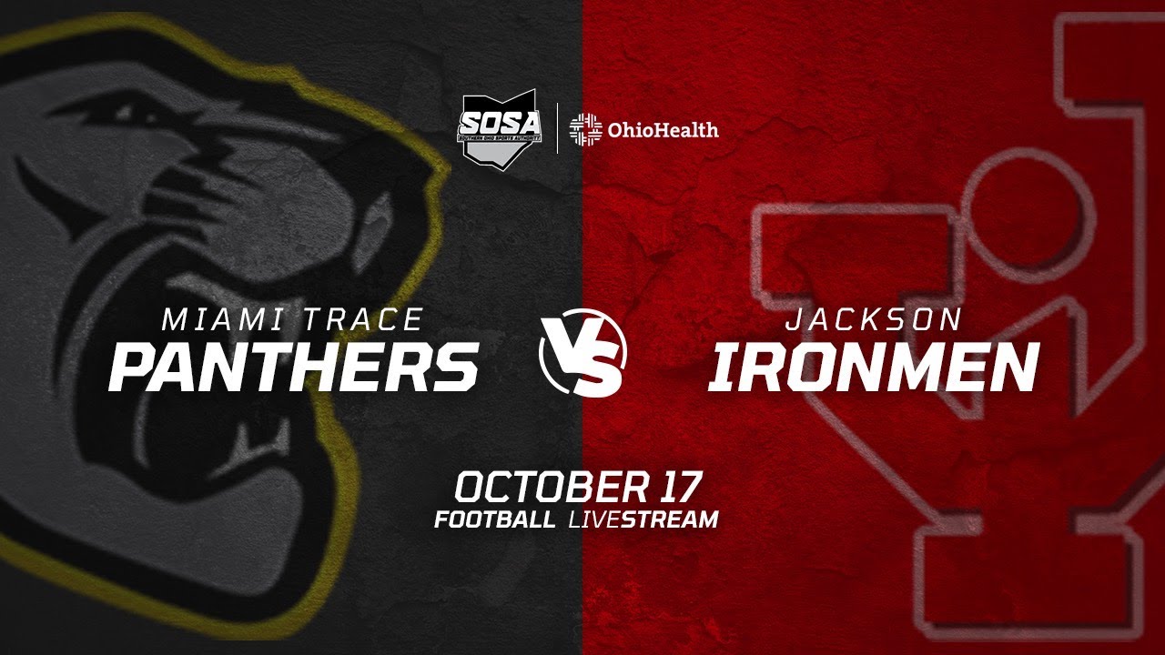FOOTBALL: Jackson Ironmen at Miami Trace Panthers - YouTube