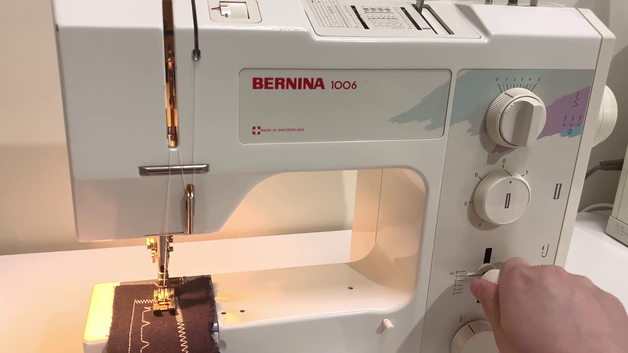 Bernina 1006 sewing machine demonstration - YouTube