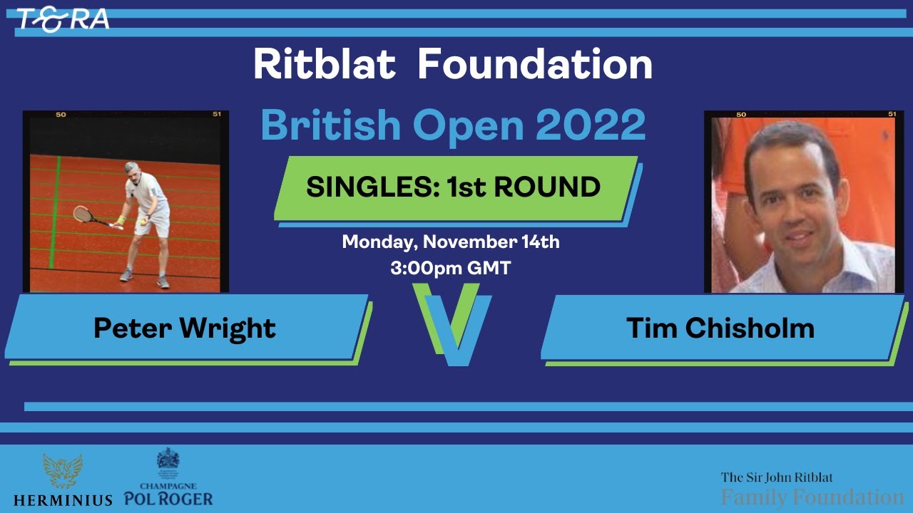 British Open Real Tennis 2022: Singles: Peter Wright vs. Tim Chisholm ...