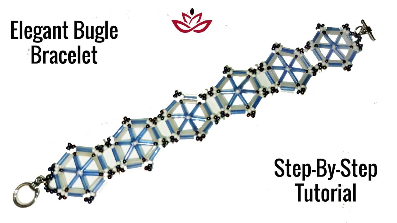 Elegant Hexagonal Bugle Beads Bracelet - Tutorial - YouTube