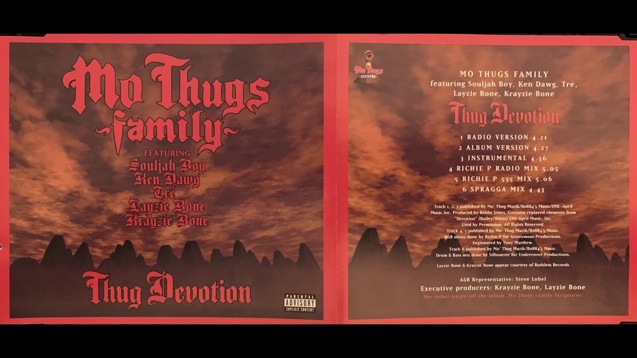 Mo Thugs Family (THUG DEVOTION - ALBUM VERSION) Bone Thugs-N-Harmony ...