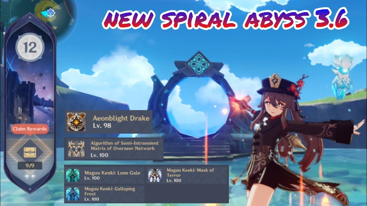 Genshin Impact Full Star New Spiral Abbys 36 Hutao Ayaka And Nahida Gameplay Yusagi Youtube
