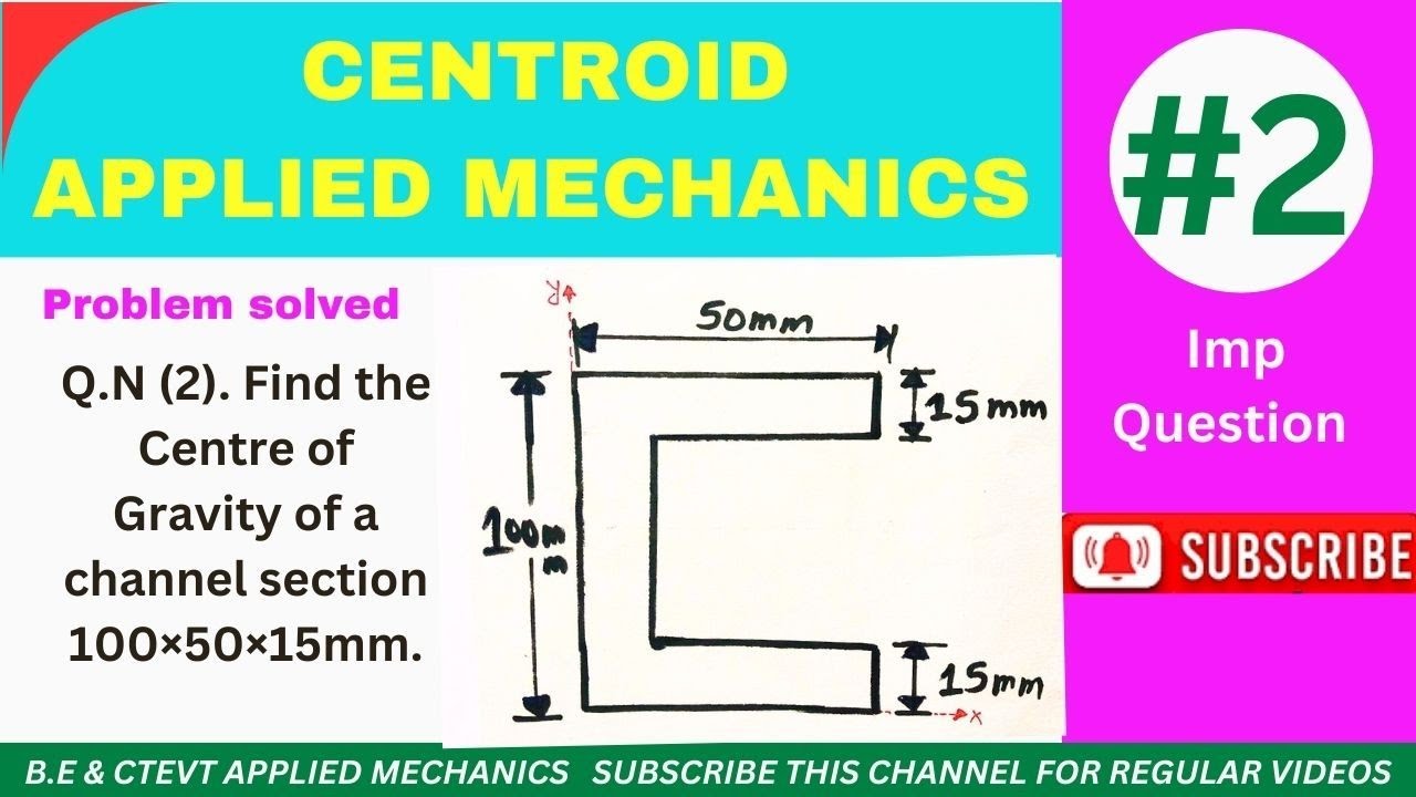 Applied Mechanics||Centroid Problem engineering mechanics |B.E.& CTEVT Civil@TrainYourBrainA ...