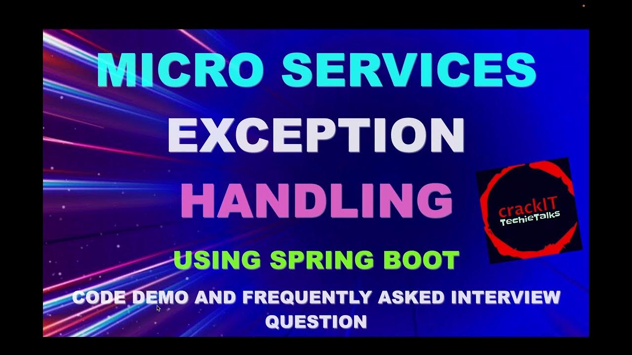 How to handle exception in Microservices architecture? | Code Demo - YouTube