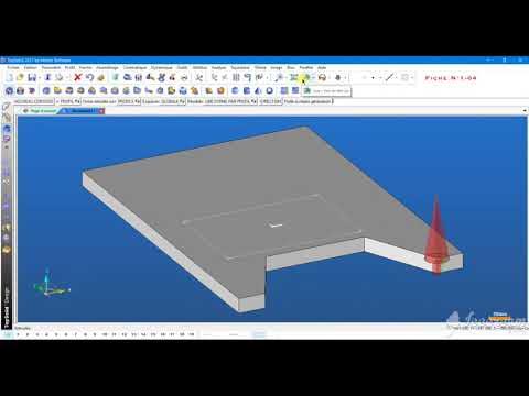 Topsolid: initiation design & woodcam - YouTube