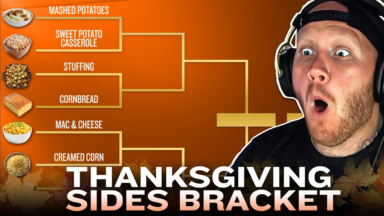 TimTheTatMan's Thanksgiving Food Bracket 🦃 - YouTube