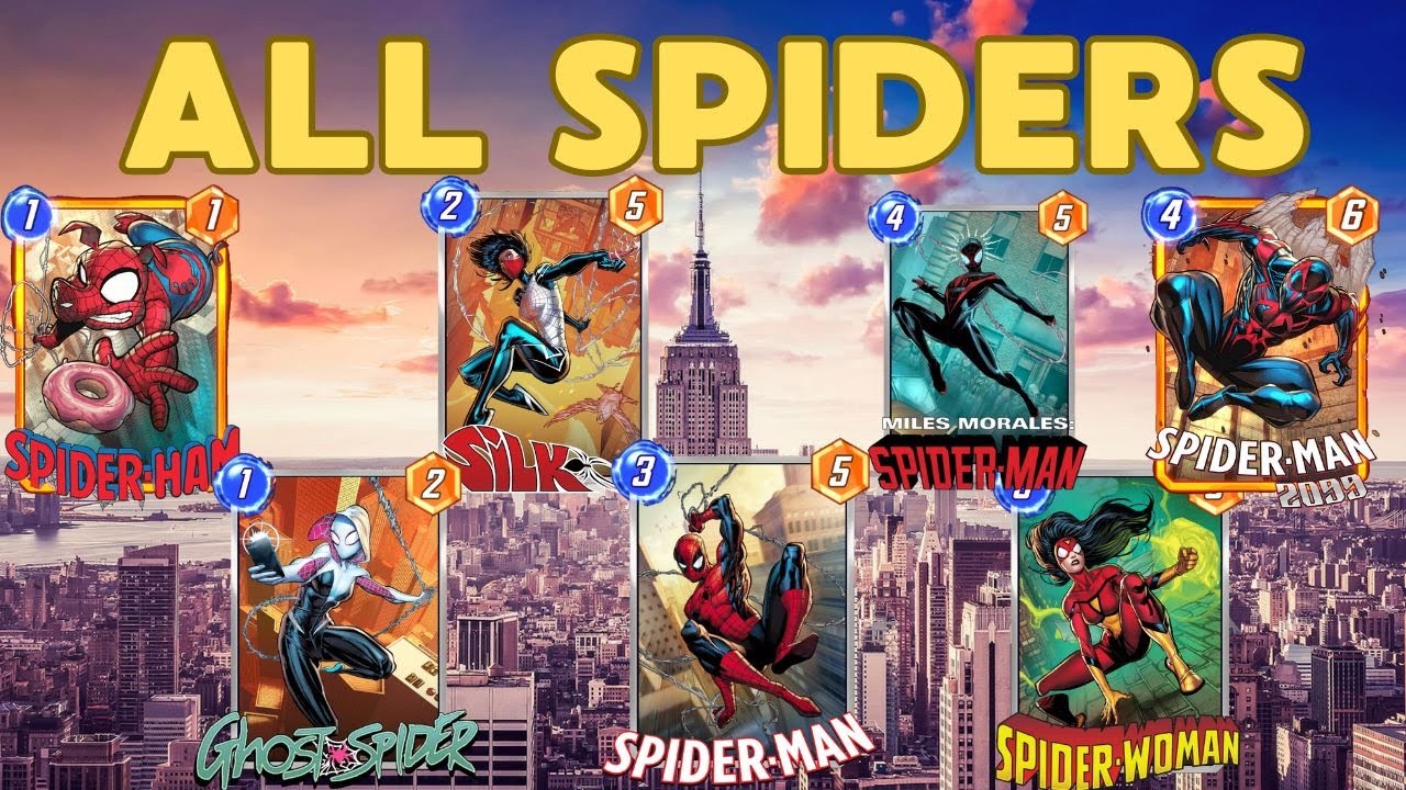 All The Spiders in a Deck ‐ Marvel Snap - YouTube
