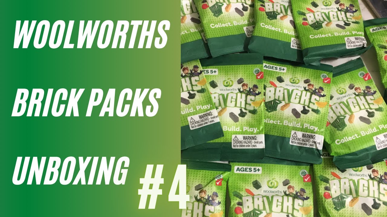 WOOLWORTH BRICKS / OPENING ANOTHER 19 BRICK PACKS / UNBOXING / BUILDING ...