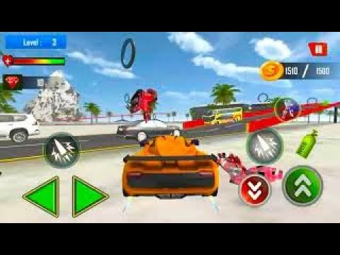 Robot Game Play Of Flying Horse Jip Car Game - YouTube