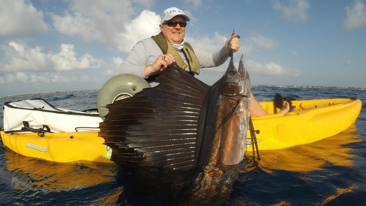 Offshore kayak fishing Boca Raton Florida | Summer Sailfish - YouTube