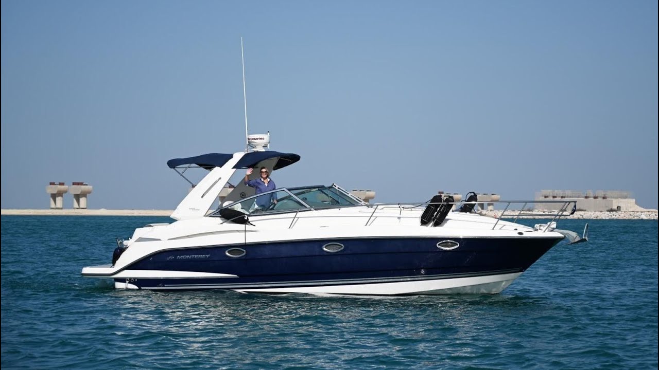 Monterey 355 - Walk through tour from Dubai Marina - YouTube