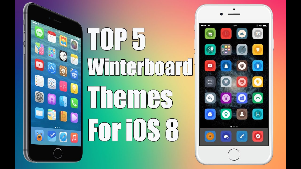Top 5 Winterboard Themes For iOS 8 (2015) - YouTube