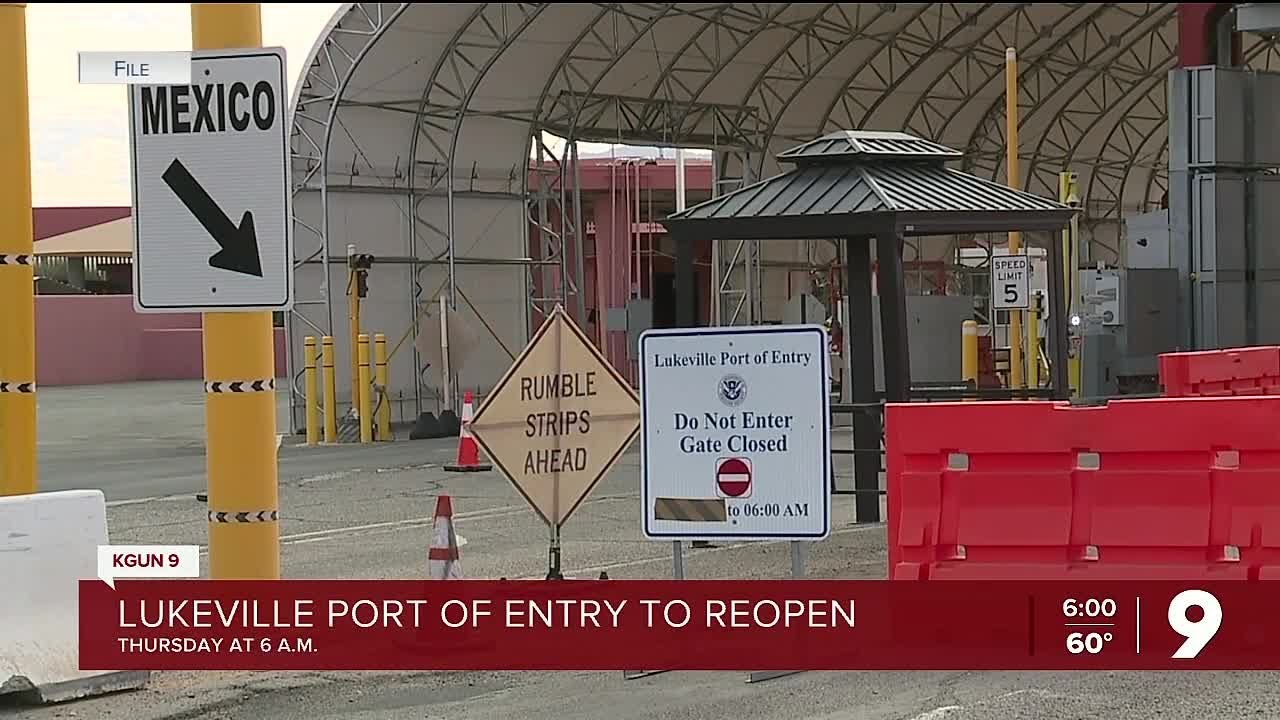Lukeville Port of Entry to reopen amid border security concerns - YouTube
